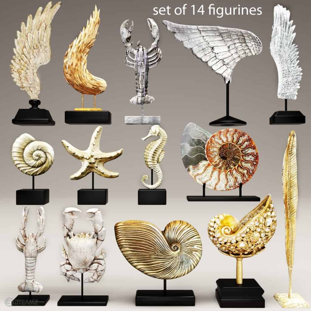 Free Figurines Set01 3D Model – 3DTEAMZ