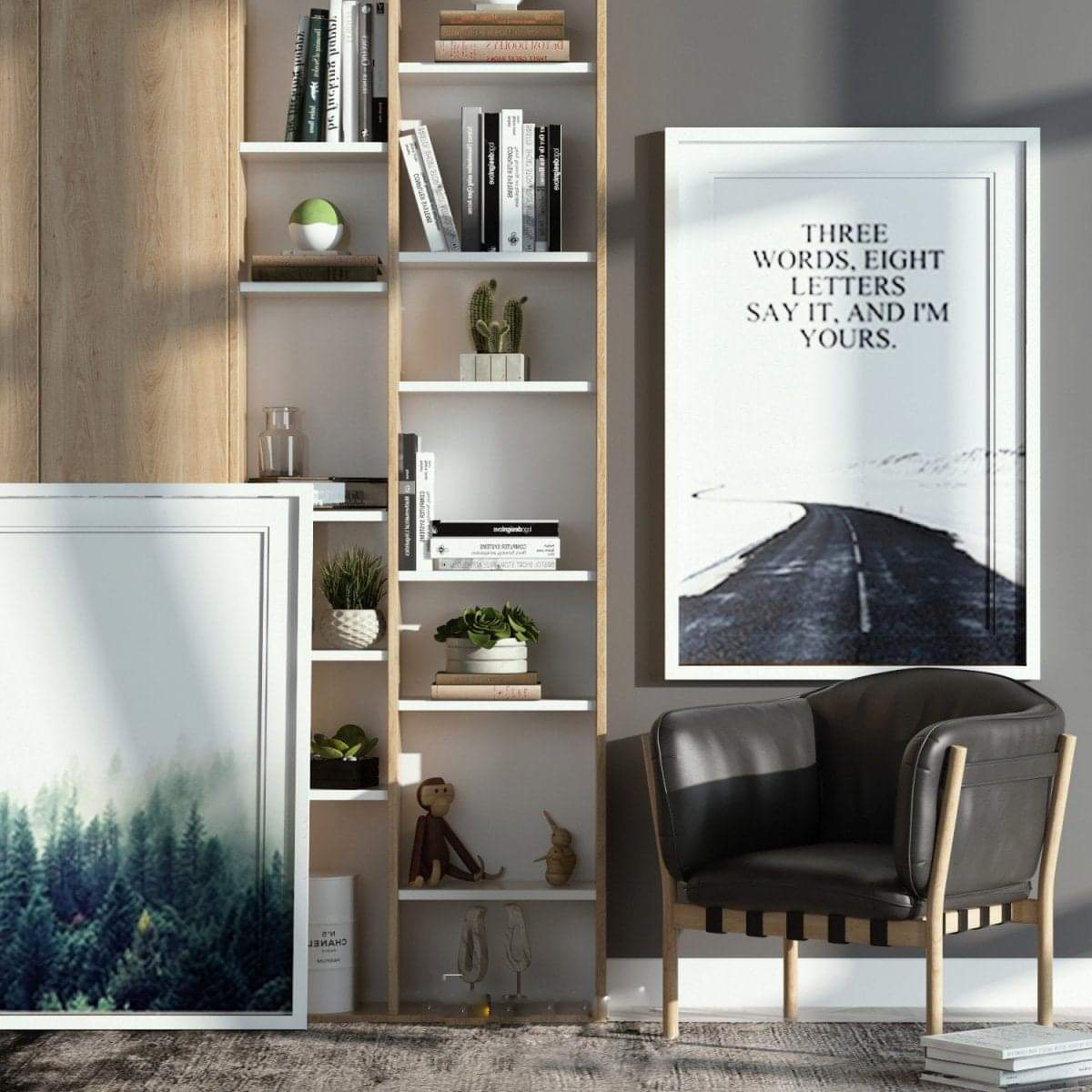 Free Mini Library 3D Scene – 3DTEAMZ