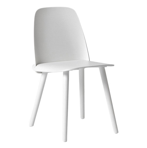 Muuto Nerd White Dining Chair 3D Model – 3DTEAMZ